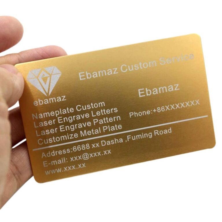Metal Business Cards | Corporate Member Card | Custom Logo Engraved