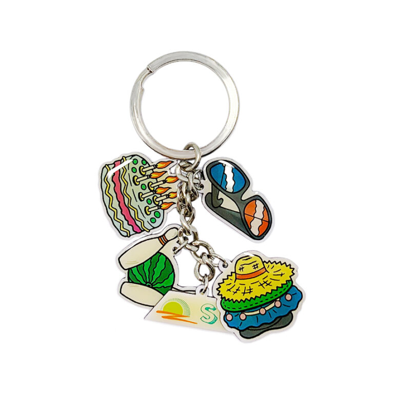 Printed metal keyrings | Custom metal keyring | MOQ: 100PCS