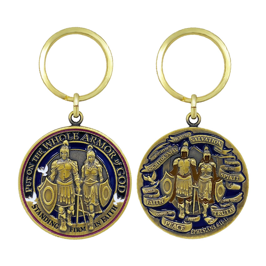 Die Struck Keychain | Brass & Iron Stamped Keyrings | Promotional Keychains