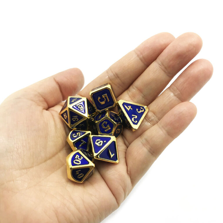 Custom metal DnD dice | Custom metal dice | Custom dice sets