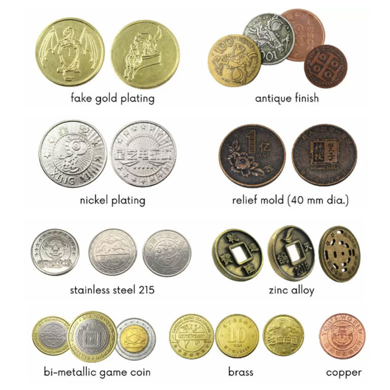 Custom Arcade Token Coins | Metal Game Coins | Jin Sheu